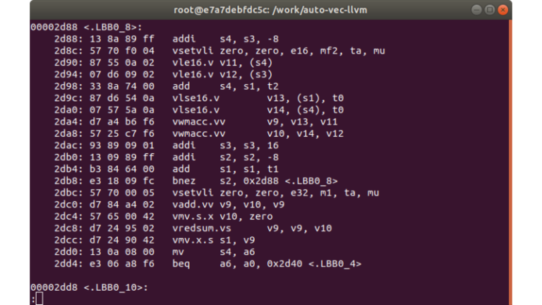 Running Auto-Vectorized Program on RISC-V Vector RTL Simulator | Luffca